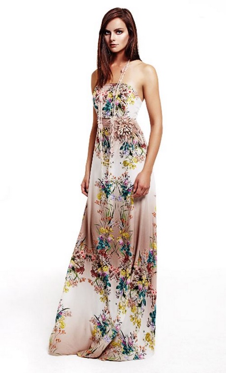 Modellen van eenvoudige lange jurken - Mode wereld